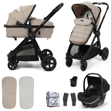 Zummi Panorama XTi Car Seat Bundle - Almond | Winstanleys Pramworld