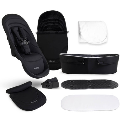 iCandy Orange 4 Complete Twin Kit - Black | Winstanleys Pramworld