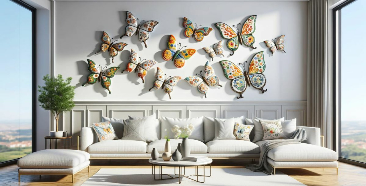 Enchanting Ceramic Butterfly Wall Decor Add a Flutter of Elegance to Your Home