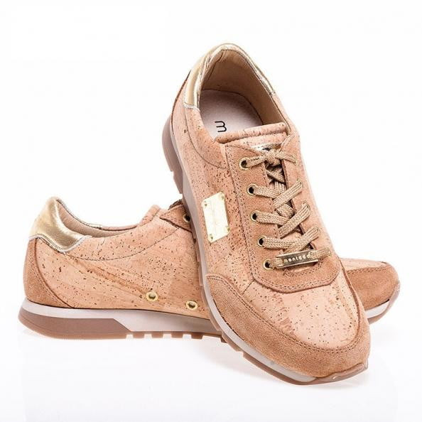 Casual Cork Shoe with Gold Accents for Women - Iberian Import Co
