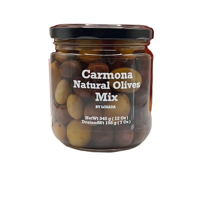 Spanish Carmona Mixed Olives in 12oz Jar - Iberian Import Co