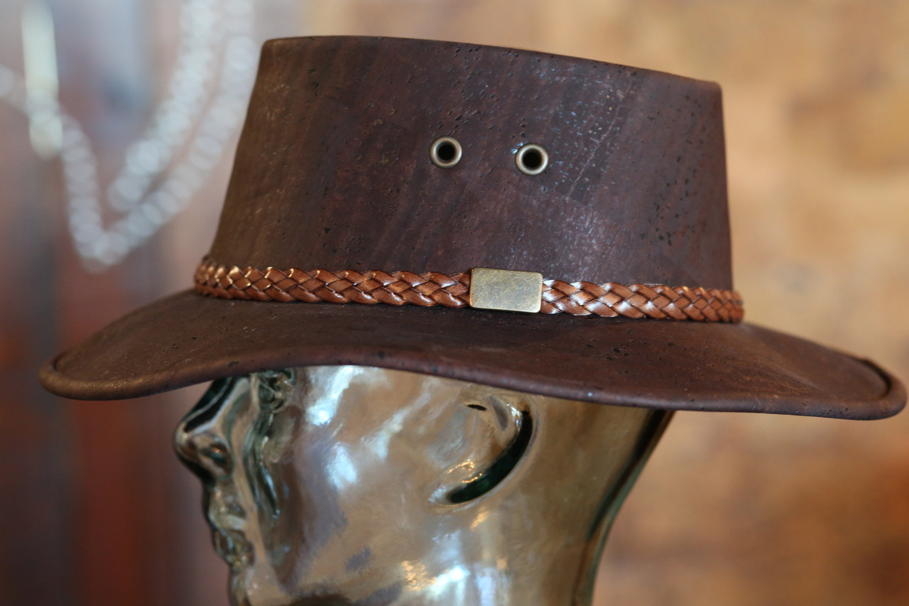 OUTBACK Style Chocolate Brown Cork Hat - Iberian Import Co