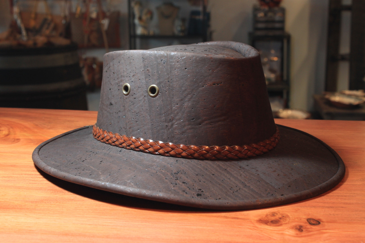 OUTBACK Style Chocolate Brown Cork Hat - Iberian Import Co