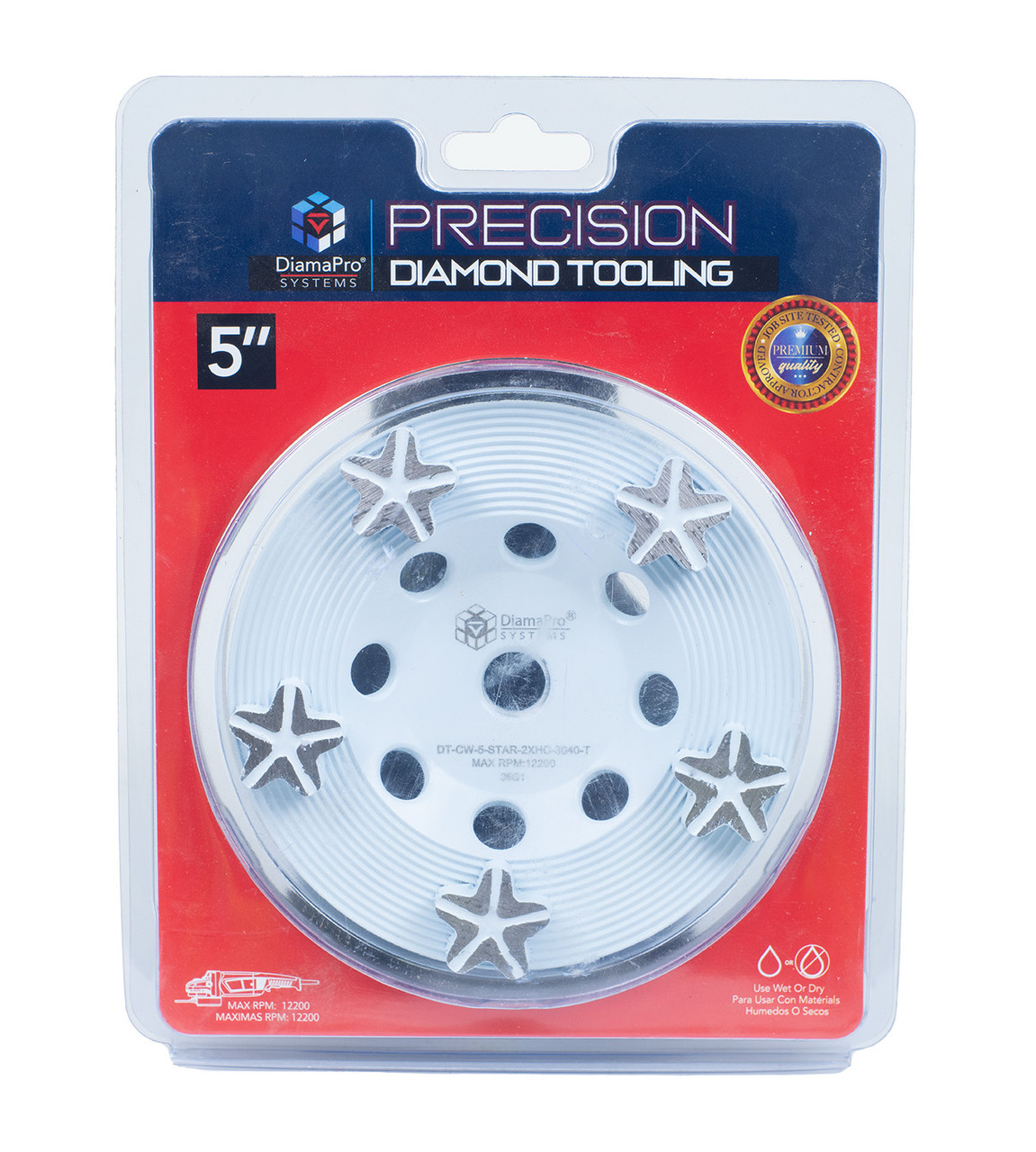 5" Star Segment Cup Wheel - Niagara Machine, Inc Online Store.