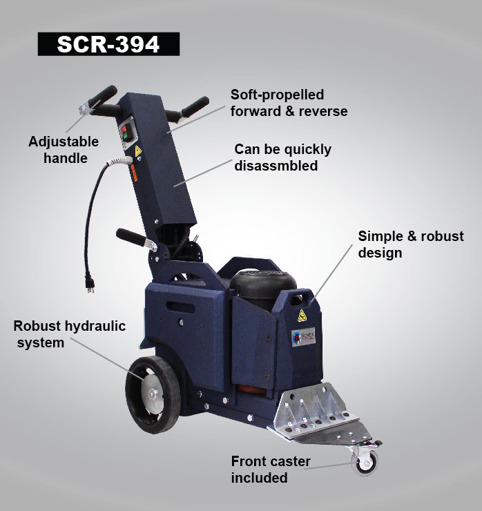 SCR-394 Walk-Behind Floor Scraper - Niagara Machine, Inc Online Store.