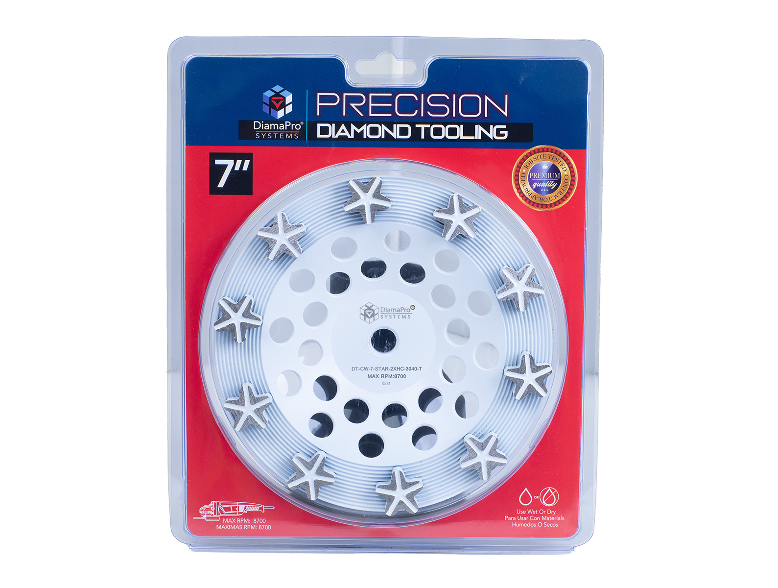 7" Star Segment Cup Wheel - Niagara Machine, Inc Online Store.