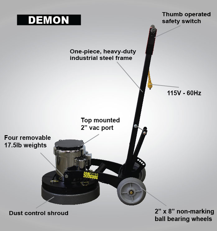 Demon Floor Machine - Niagara Machine, Inc Online Store.