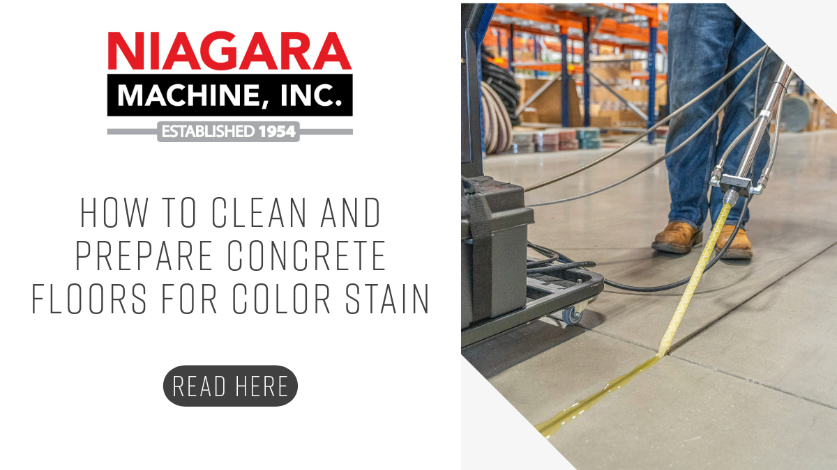How to Clean and Prepare Concrete Floors for Color Stain - Niagara ...