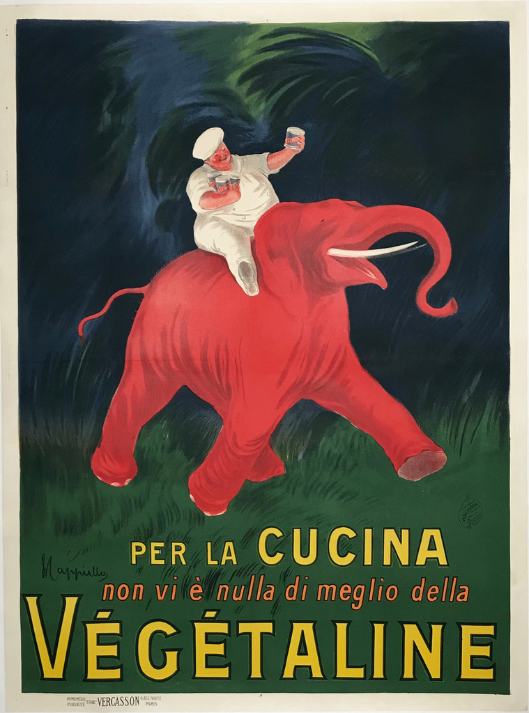 Vegetaline Per La Cucina original vintage poster by Leonetto Cappiello ...