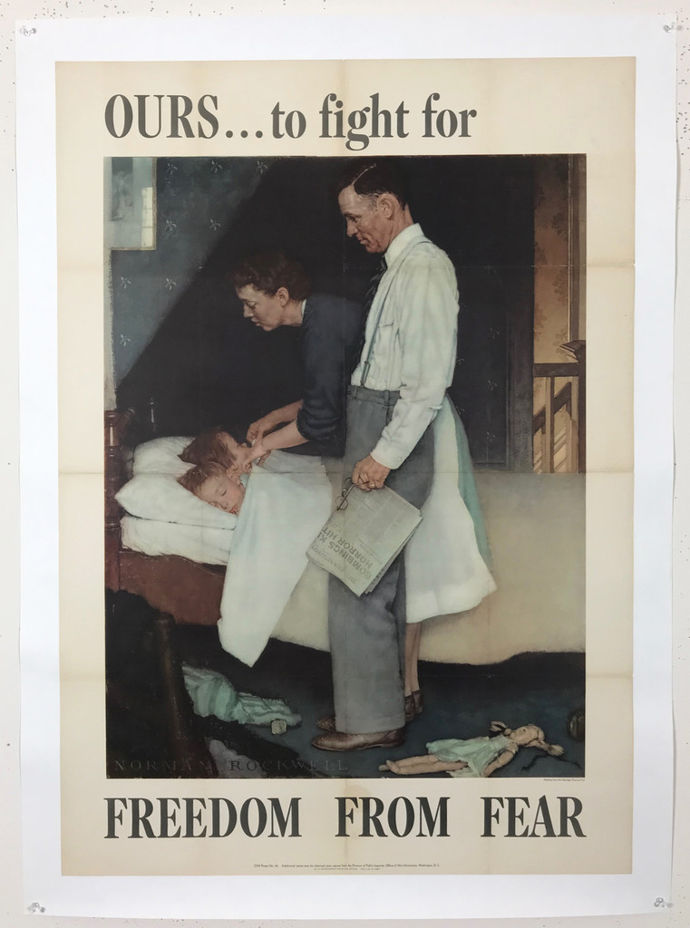 Freedom from Fear Four Freedoms by Norman Rockwell Original 1943 ...