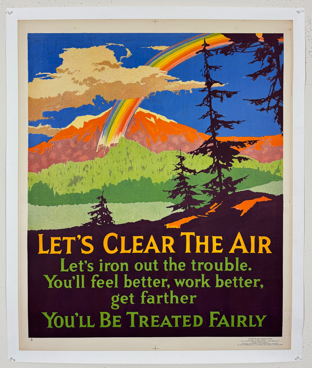 Let's Clear The Air Poster by Mather & Co Original 1929 USA Mather Work ...