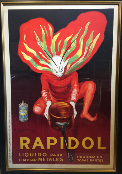 Rapidol vintage poster original Cappiello art rare