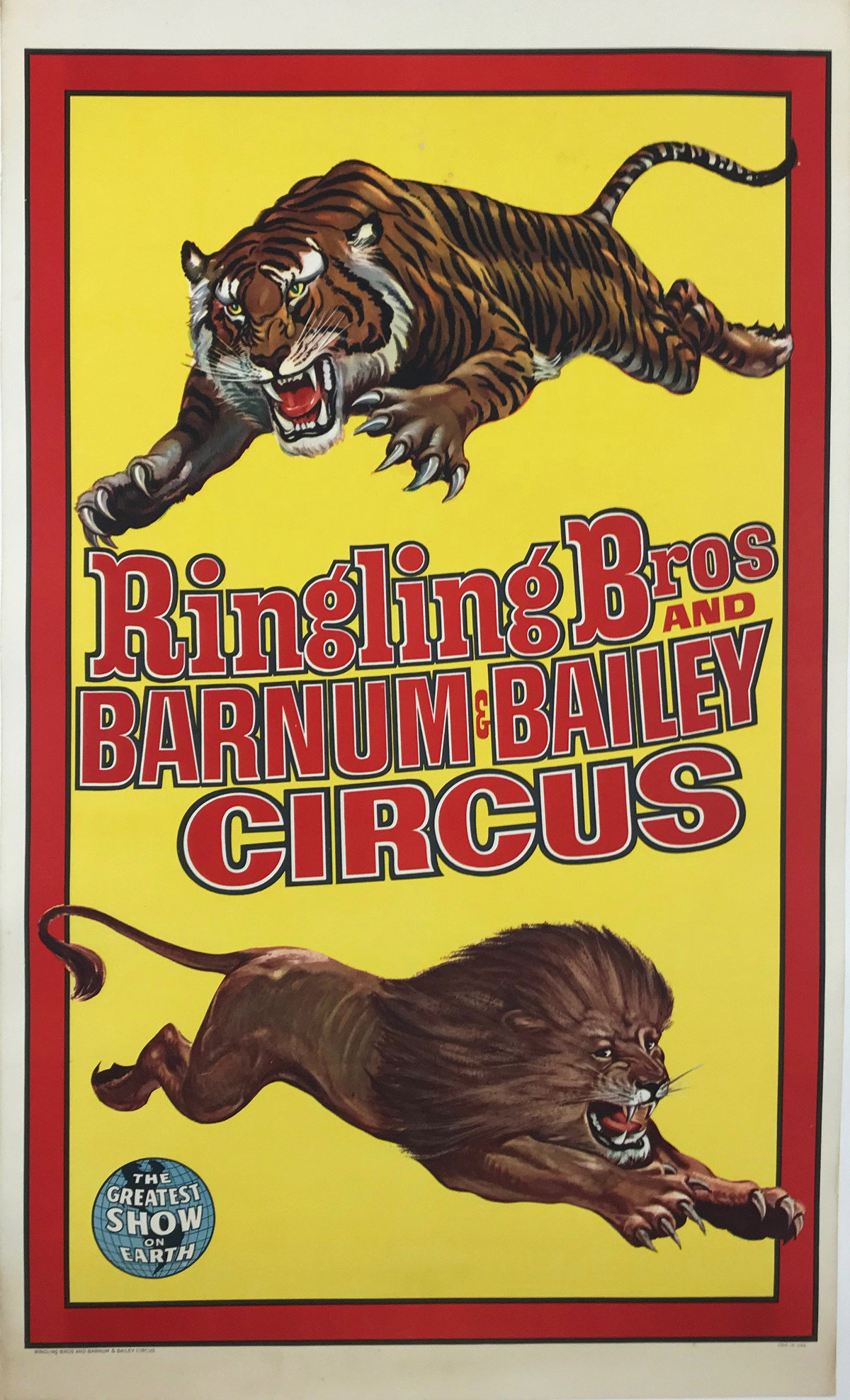 Ringling Bros and Barnum & Bailey Original 1950 Vintage American Circus ...