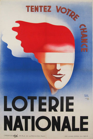 Loterie Nationale original vintage poster