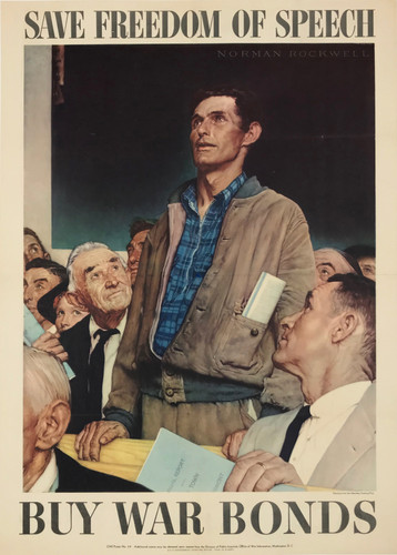 The United Nations Fight for Freedom war poster from 1942