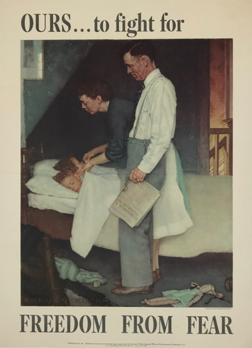 The United Nations Fight for Freedom war poster from 1942