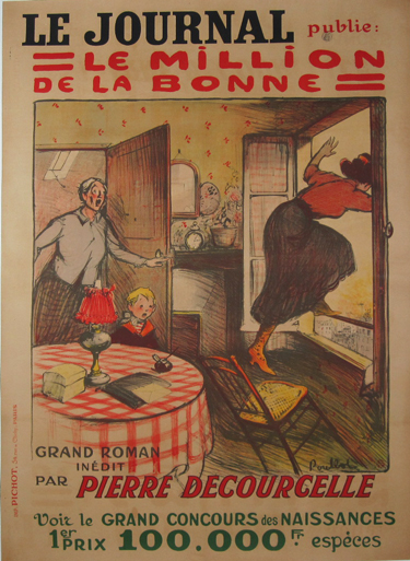 Le Journal original vintage poster by Poulbot