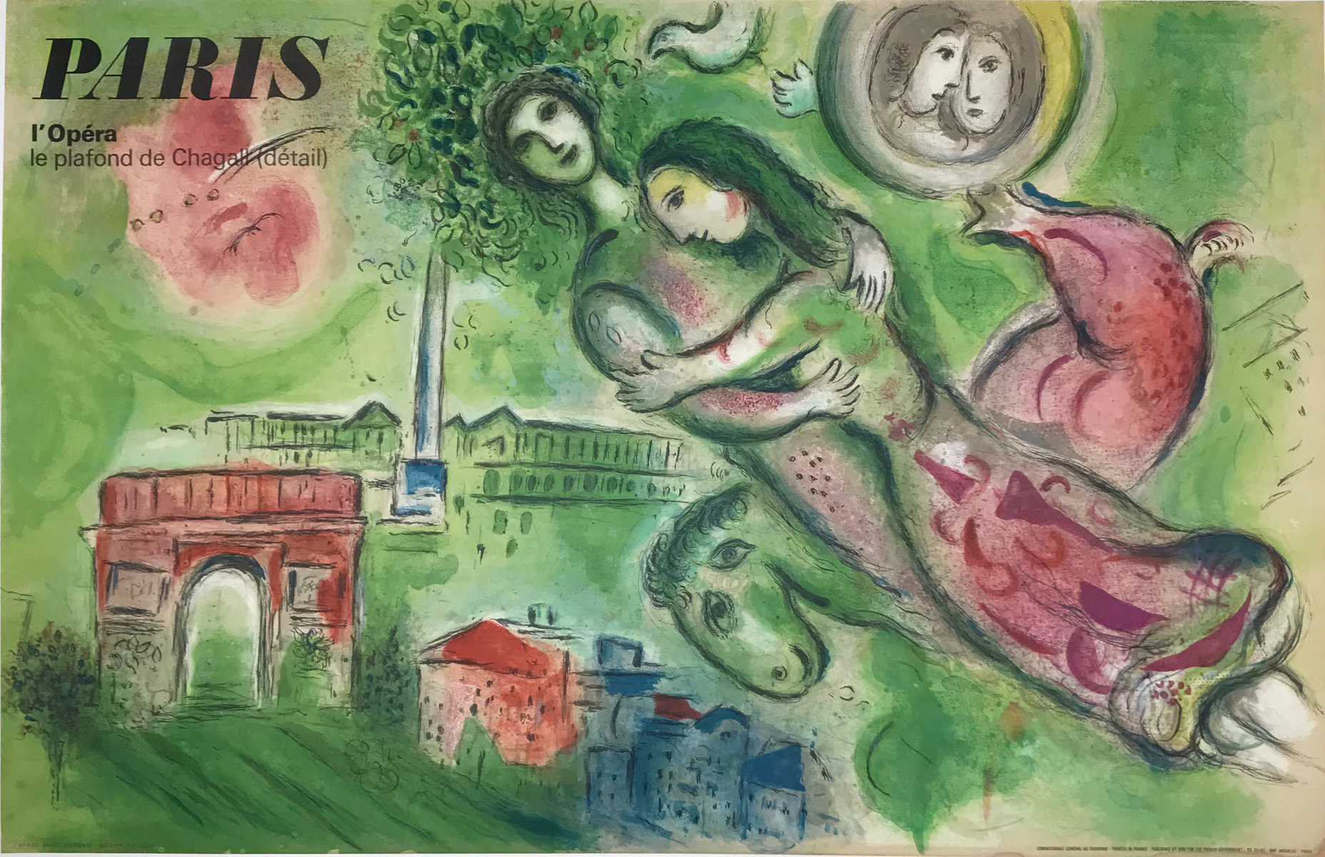 Marc Chagall poster Paris L'Opera