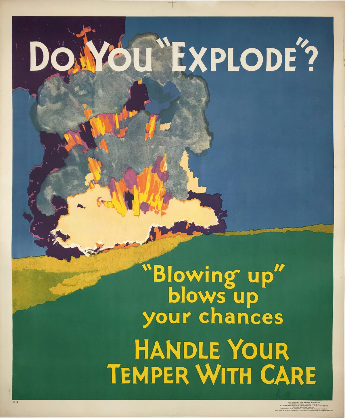 Do You "Explode"? Original USA Mather Work Incentive Series Poster from ...