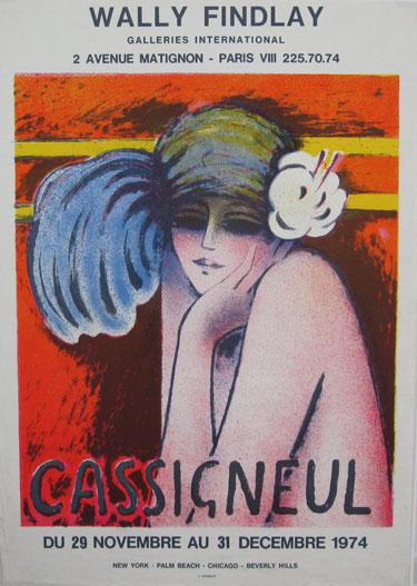 Cassigneul Wally Findlay Galleries original poster