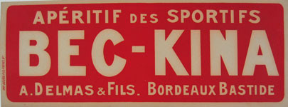 Kina-Bec Aperitif original vintage poster