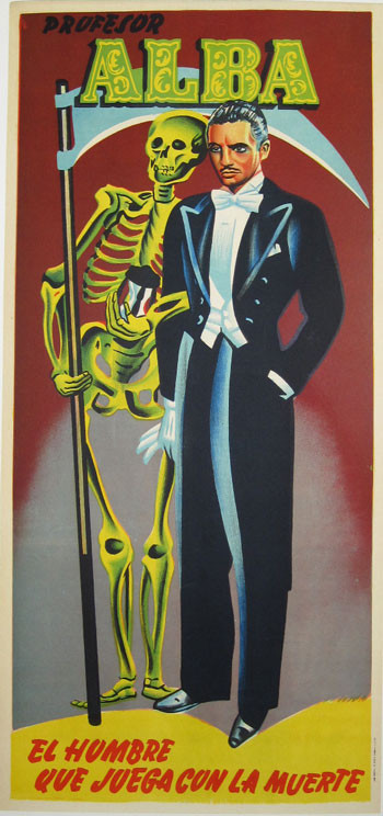 Profesor Alba original vintage poster