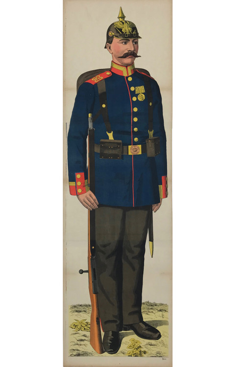Prussian Infantry Soldier No 11 Wissembourg Poster Original 1890 ...