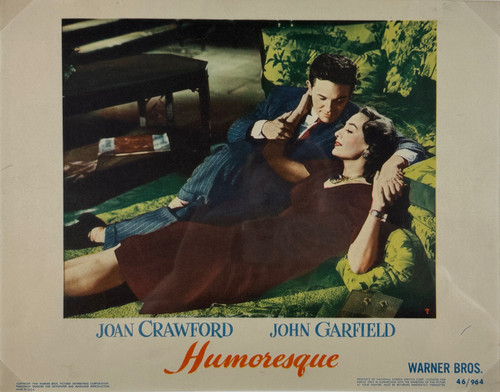 Humoresque Movie Poster Original 1946 USA Lobby Card Lithograph Ad.
