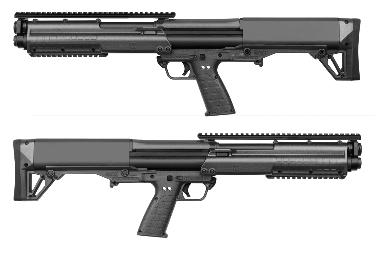 Kel-Tec KSG, 12GA, 18.5" Barrel, 14 Rds, Tungsten Grey
