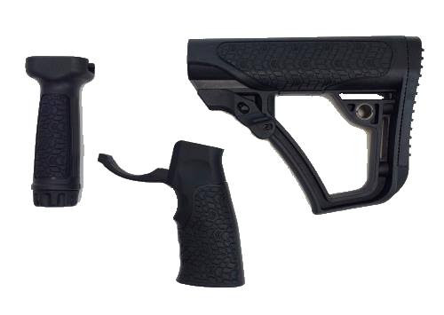 Daniel Defense Collapsible Buttstock Pistol Grip & Vertical Foregrip ...