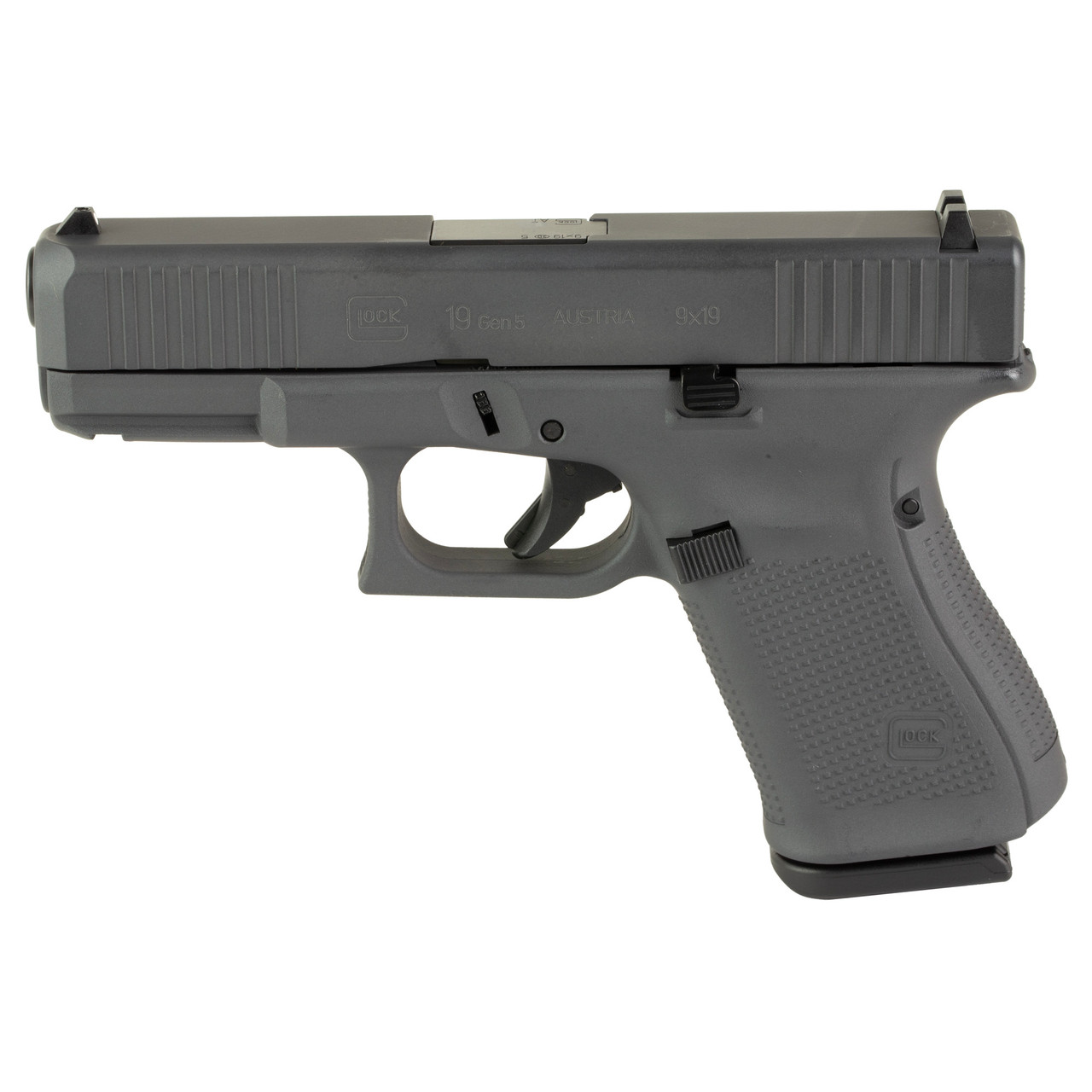 Glock 19 Gen5, 9MM, 4.02" Barrel, 15 Rds, Sniper Gray