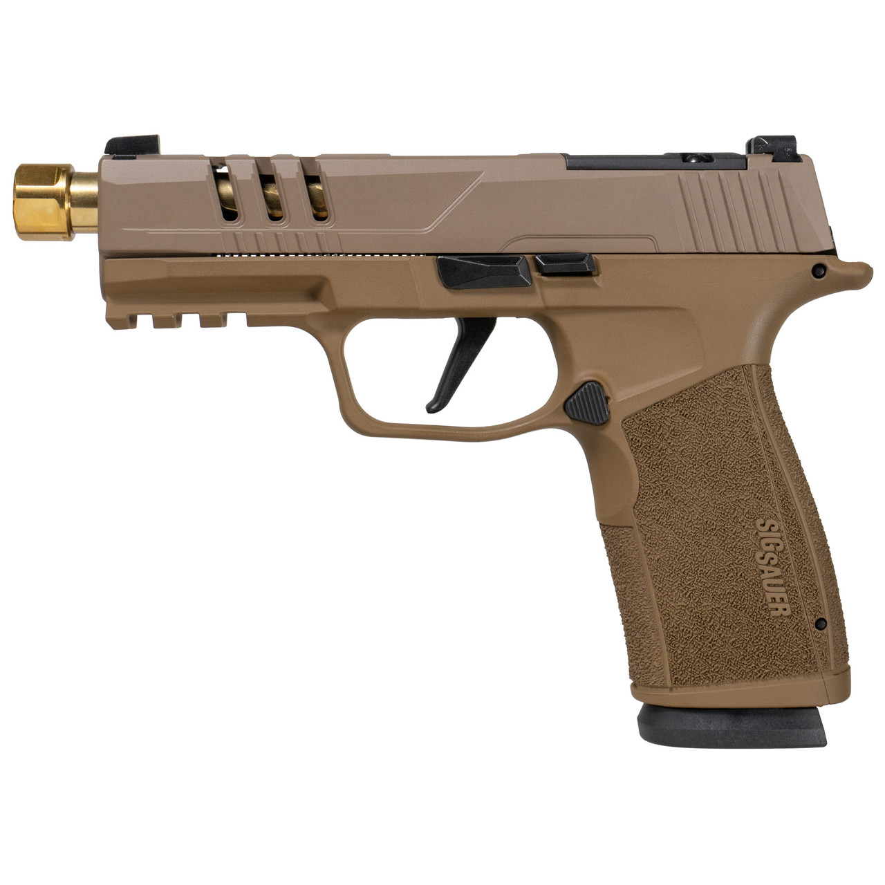 SIG Sauer P365 XMacro, 9MM, 4.3" Barrel, 17 Rds, Sand/Gold Finish