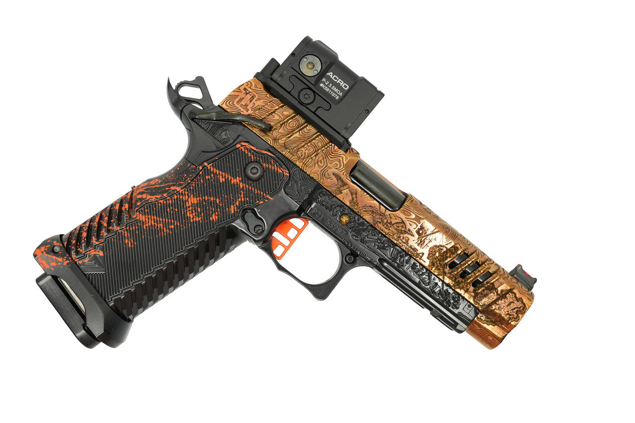 Tee Gun Vault Staccato Custom P “Black Ops” 9mm Ported Polished Copper ...