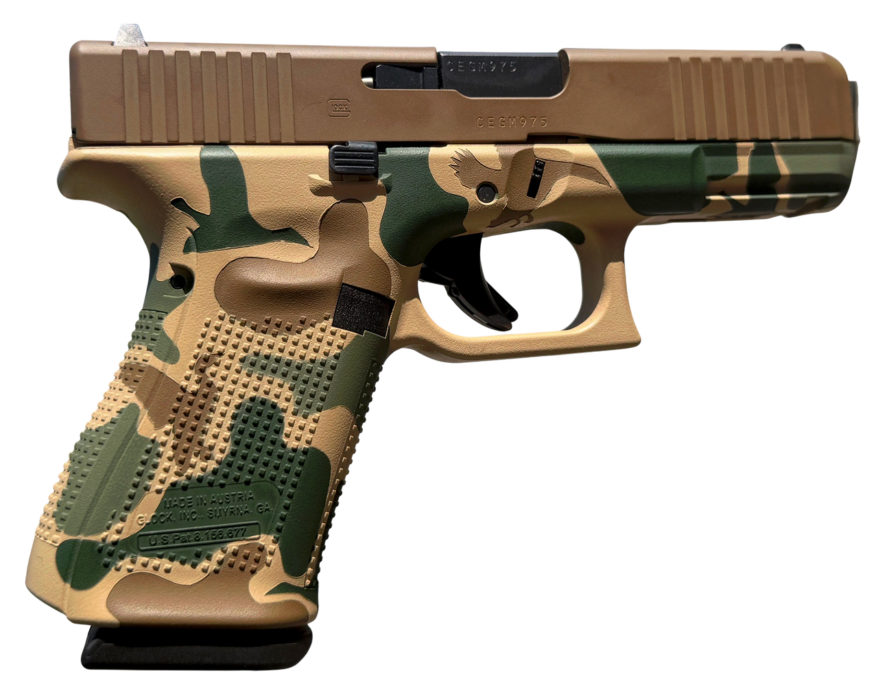 Glock G47 Gen5 MOS, 9MM, 4.49" Barrel, 17+1 Rds, Old School Camo "Duck"