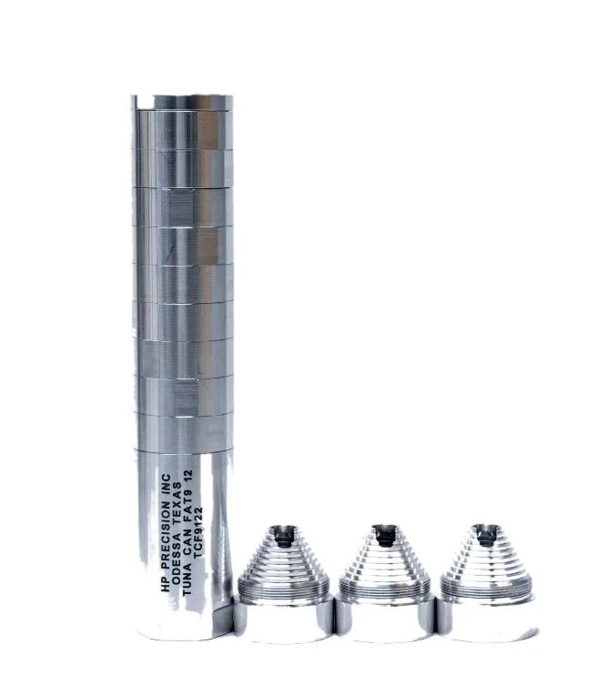 Tuna Cans FAT9, 9MM, 6-Baffle Handgun Suppressor, 6.75" Length, 7075 ...