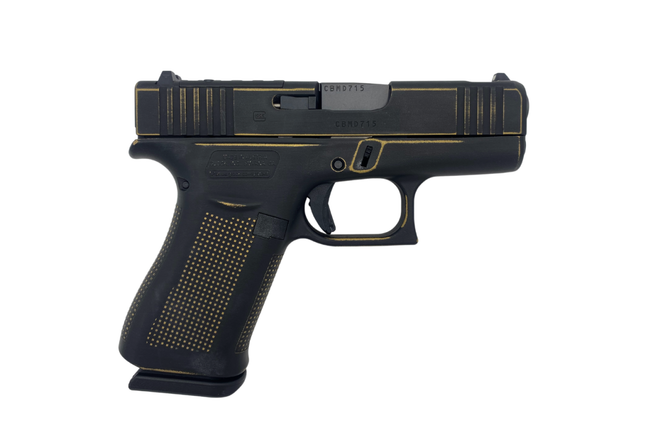 Glock 43X MOS, 9MM, 3.41" Ported Barrel, 10 Rds, Distressed Black and ...
