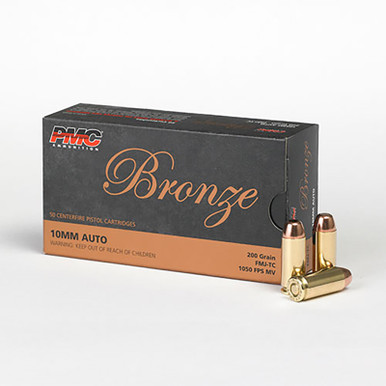PMC Bronze 10MM Auto, 200 Grain, FMJ-TC, 50 Rounds