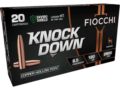 Fiocchi 65CMCHA Knock Down Enviro Shield, 6.5 Creedmoor, 120 Grain, 200 ...