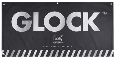 Glock Fabric Banner, 4' x 2', Black