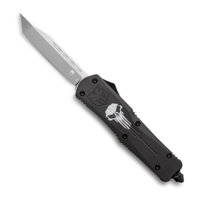 CobraTec LG Punisher Tanto, Dual Action OTF, Black Finish