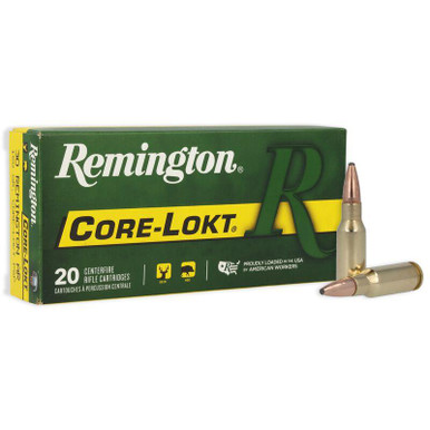 Remington Core-Lokt Rifle Ammunition, .30 Rem AR, 150 gr PSP, 2575 FPS ...