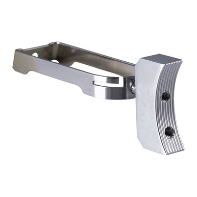 Atlas Gunworks 1911 Curved X-Line Trigger System, Short, Silver