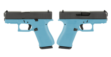 Glock G43X Pistol, 9mm, 3.41" Barrel, 10+1 Capacity, Tiffany Blue