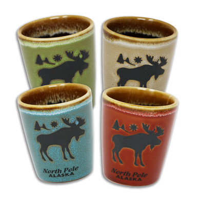 Ceramic Moose Shot Glass