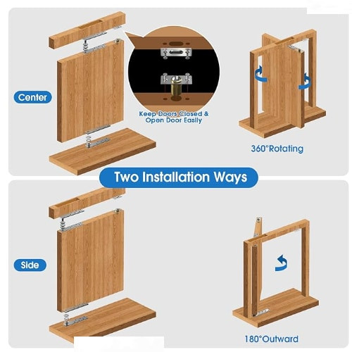Heavy Duty Hidden Pivot Hinge 360 Rotation| Murphy Door Hinge