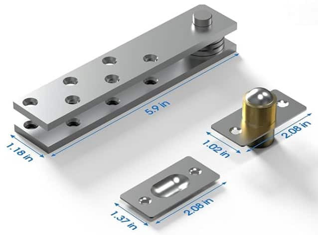 Heavy Duty Hidden Pivot Hinge 360 Rotation| Murphy Door Hinge