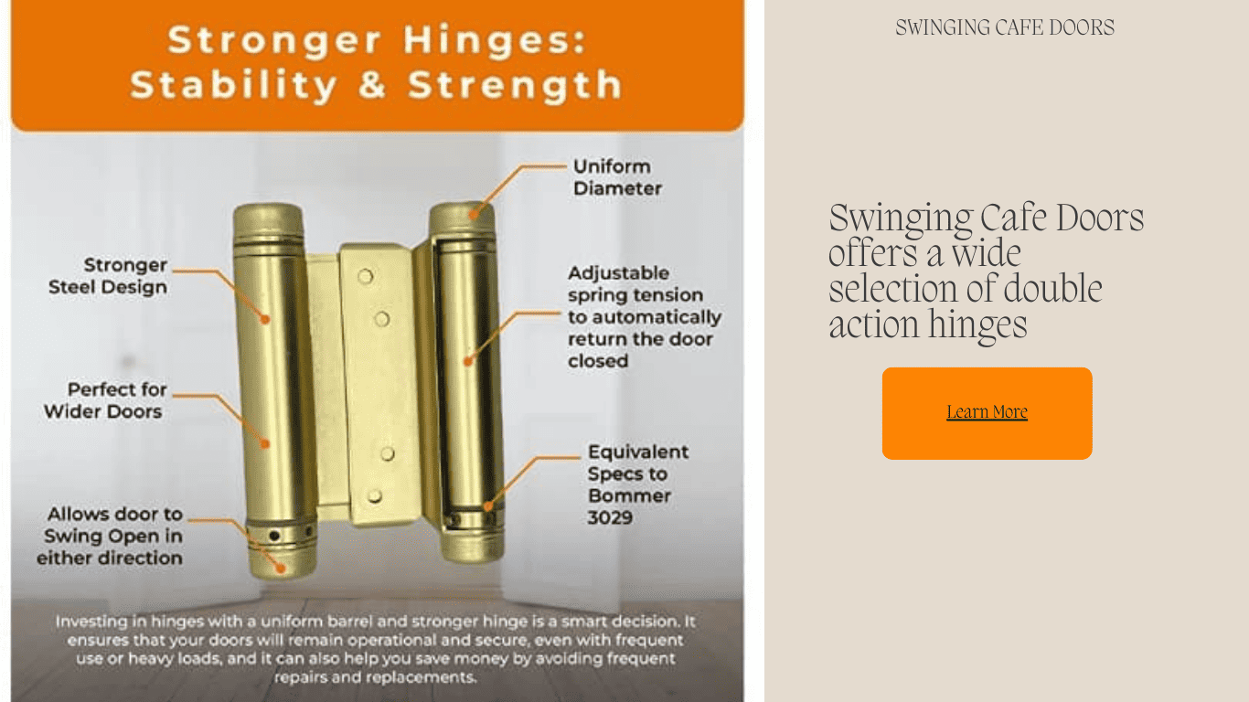 Specialty Hinges for Double Action and Self-Closing Doors - Swinging ...
