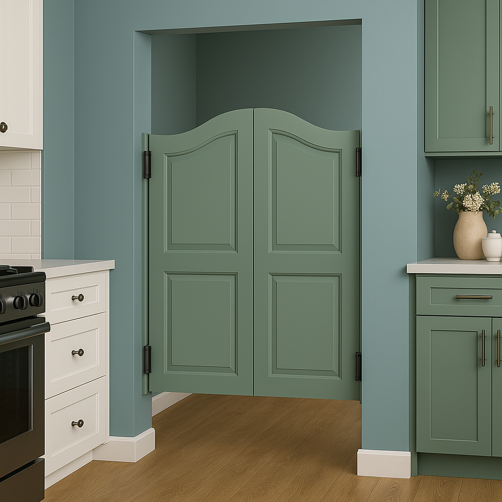 Popular Types of Modern Pantry Doors - Swinging Cafe Doors