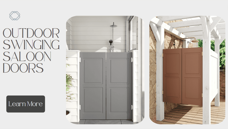 Using Saloon Doors for Outdoor Spaces - Swinging Cafe Doors