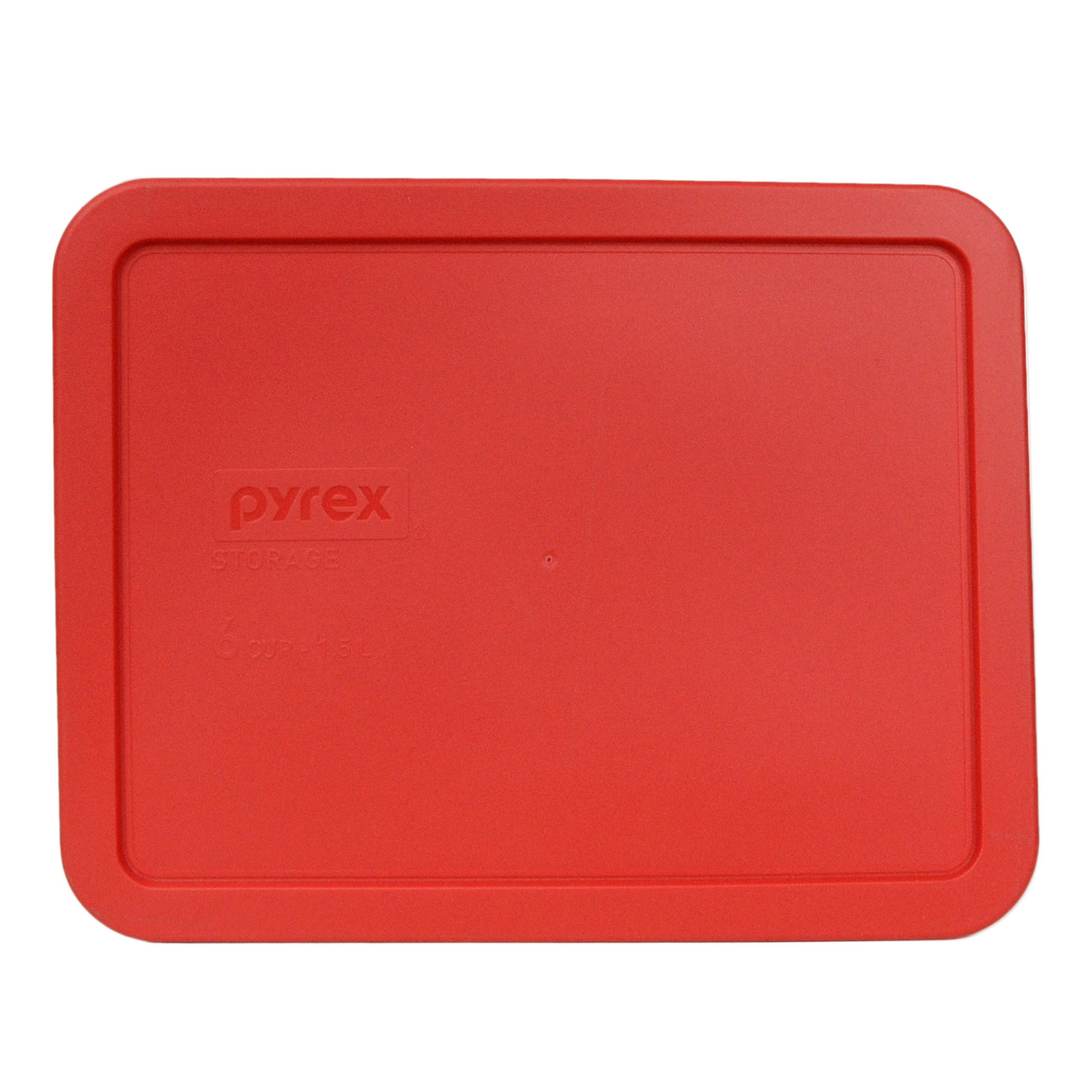 Pyrex 7211-PC Red Rectangle Plastic Storage Replacement Lid Cover ...